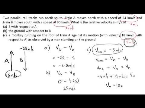 Relative Velocity ~ Practice Question - YouTube