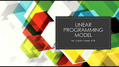 Linear Programming Model (Word Problem) - YouTube