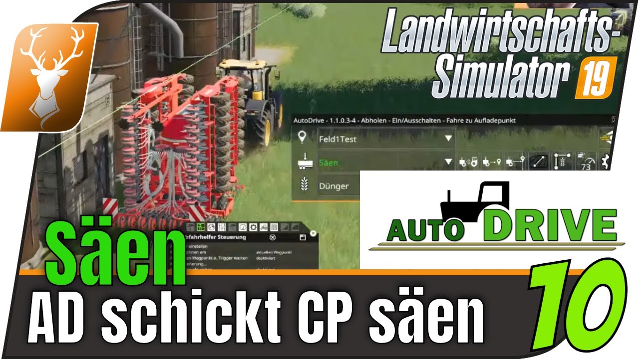LS19 Mod Auto Drive: Tutorial für Anfänger 10 // AutoDrive schickt ...