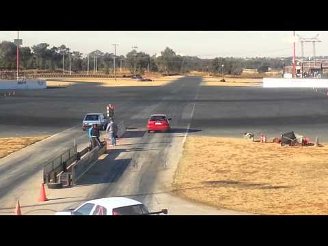 Golf mk1 Abf vs honda civic at rock raceway