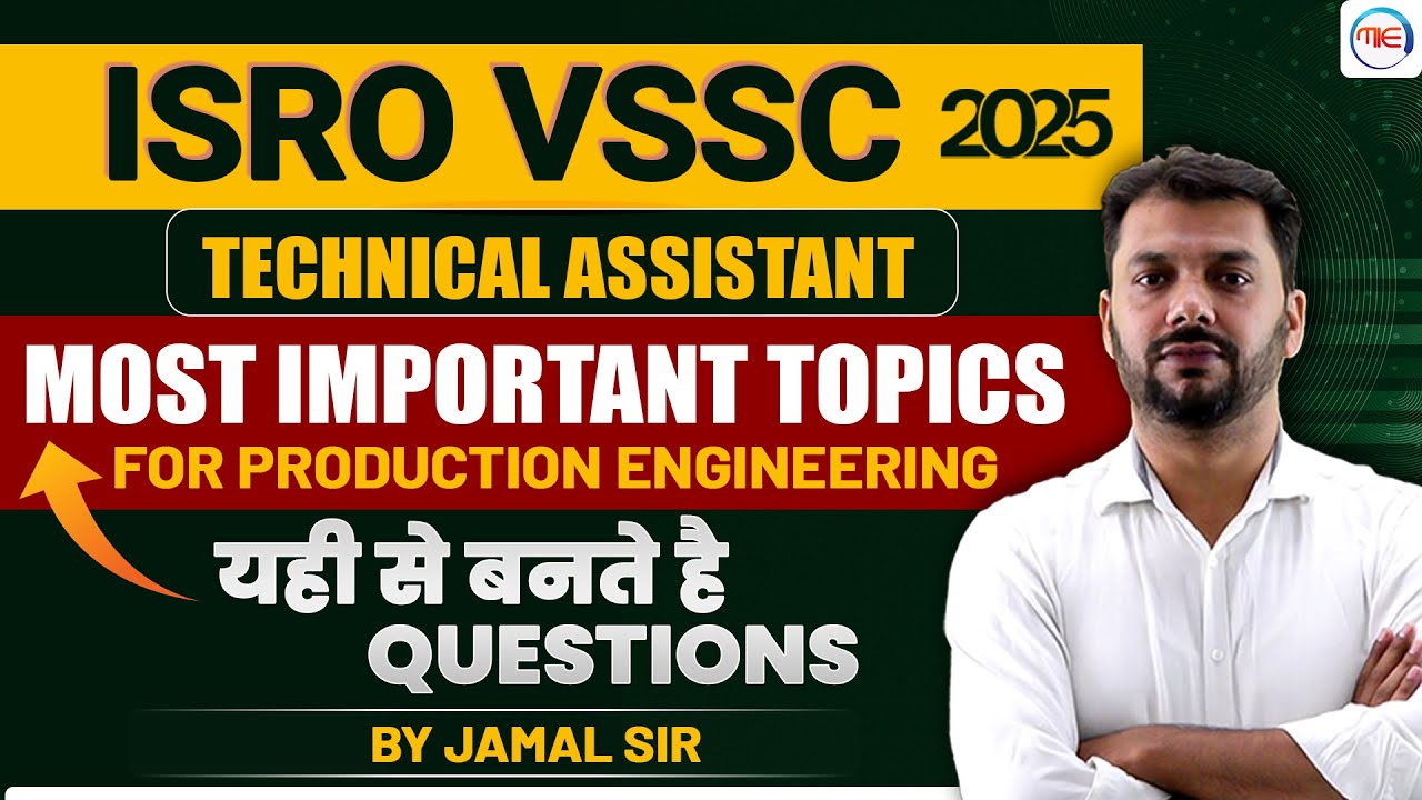 ISRO VSSC 2025 | Technical Assistant | Most Important Topics For ...