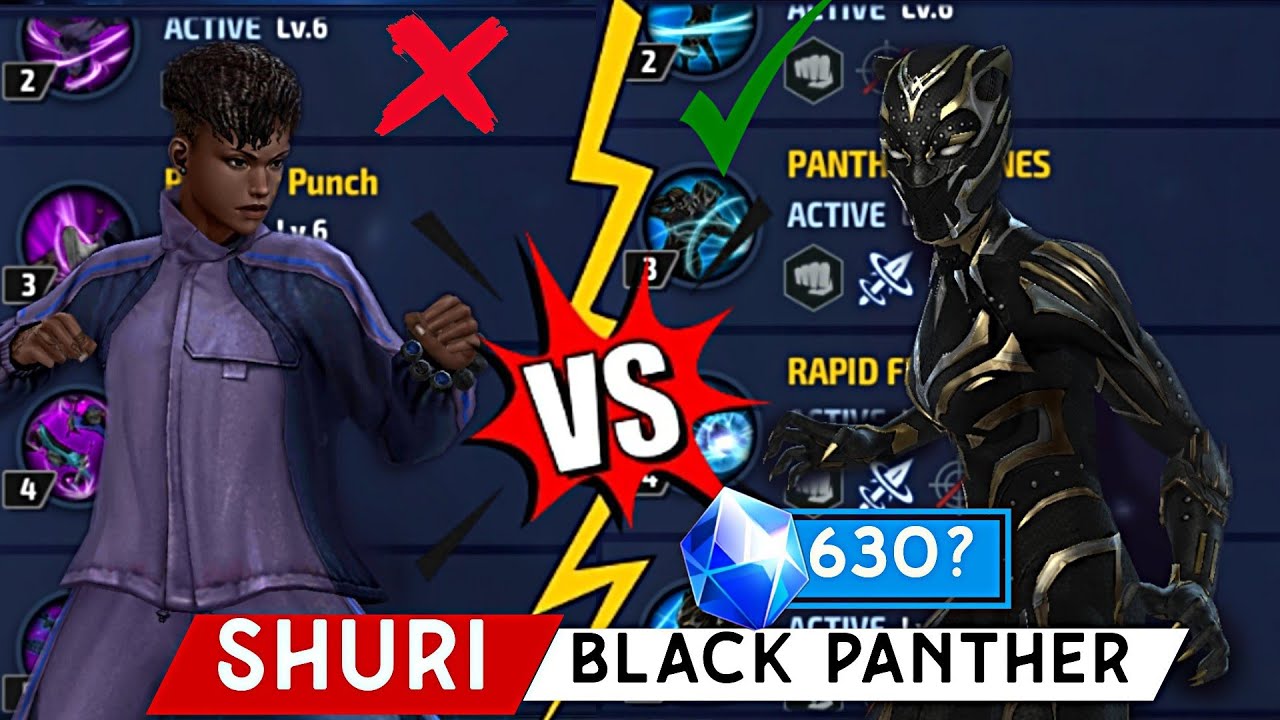 🤨Shuri Vs Shuri Black Panther Uniform | Marvel future fight - YouTube