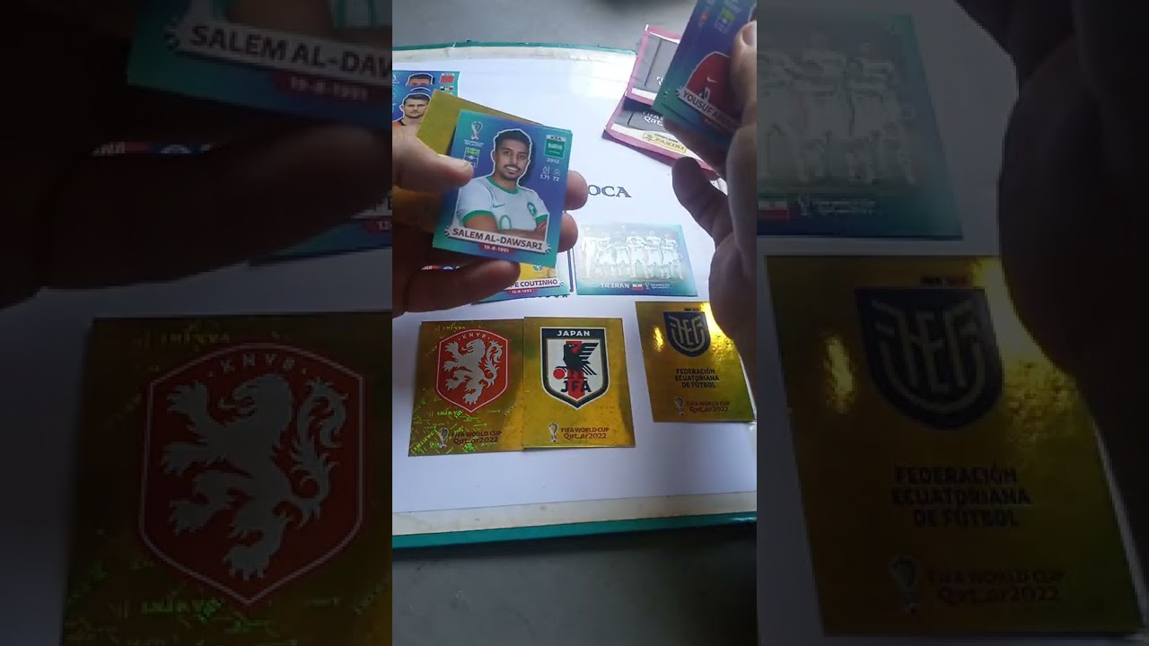 Abrindo 5 pacotinhos com - bra20 bra11 fwc5 fwc20 fwc28 bel2 ned2 jpn2 ...