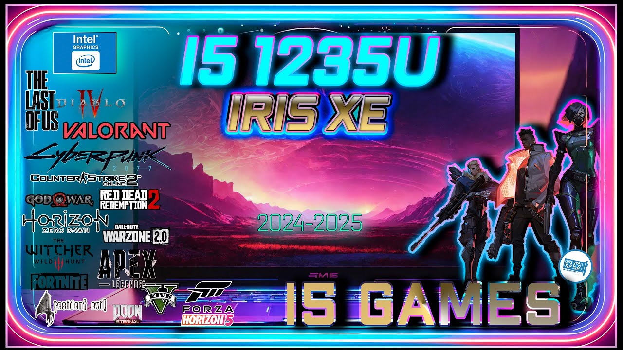 | i5-1235u in 2024 | Intel Iris XE in 15 GAMES - YouTube