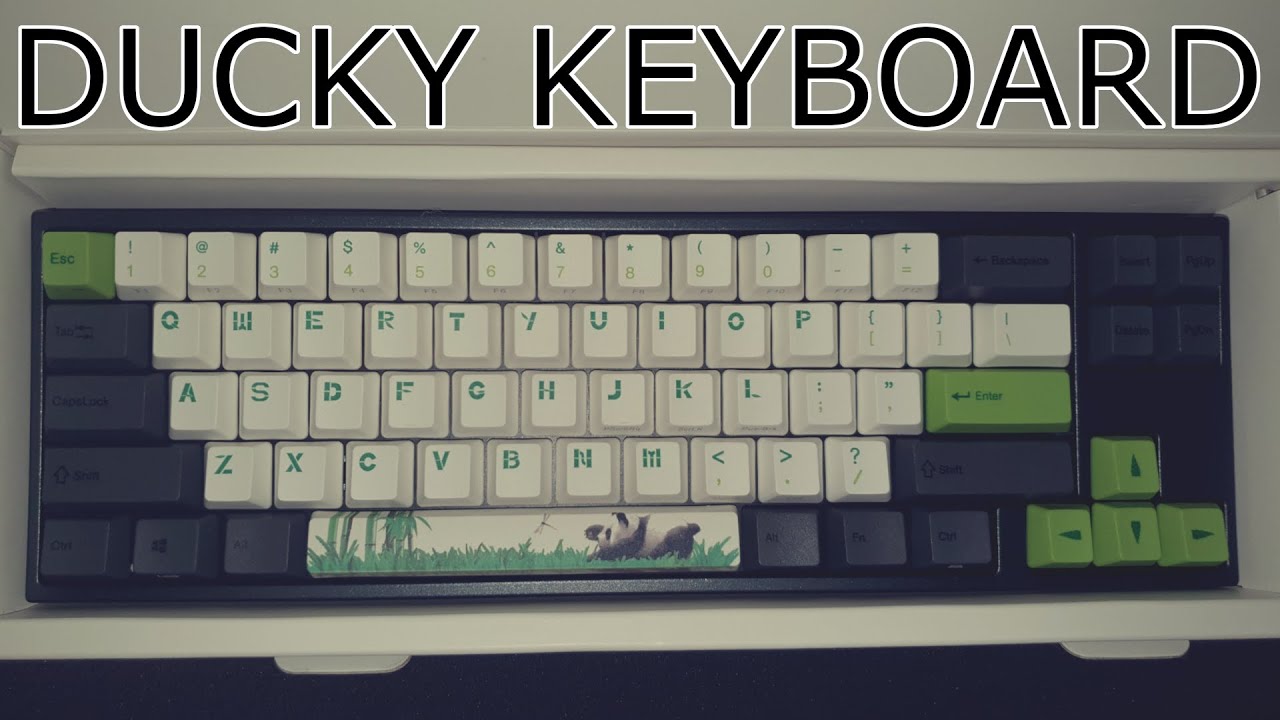 *UNBOXING* Ducky Miya Pro Panda White LED 60% - RED SWITCH Keyboard ...