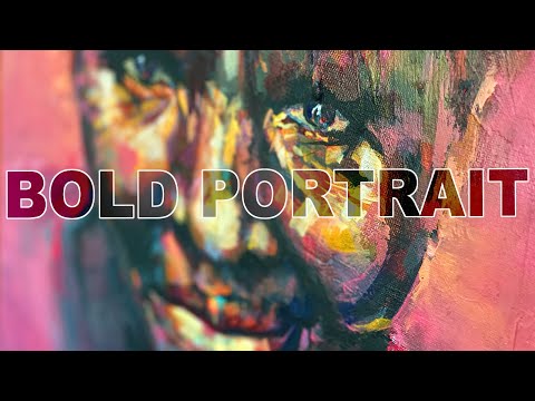 Colorful Portrait Art using Abstract Colors