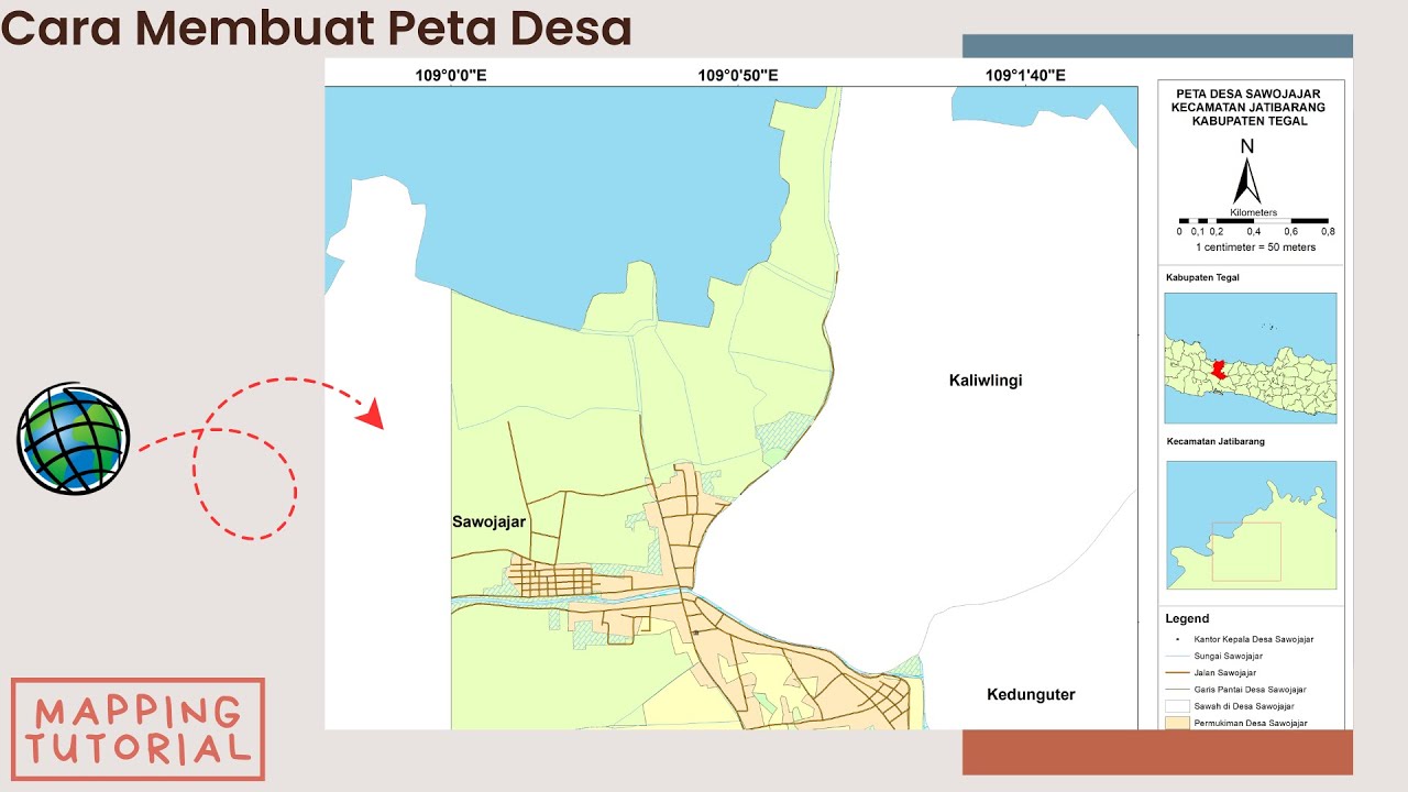 Cara Membuat Peta Desa - YouTube