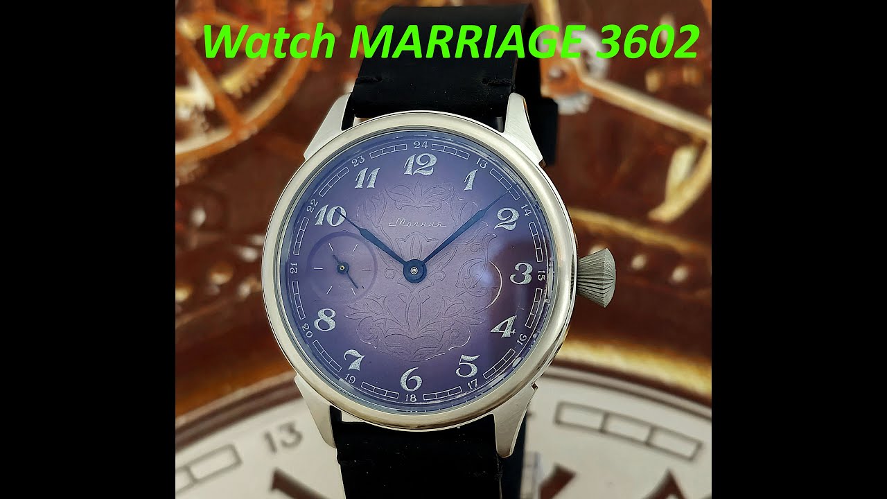 Vintage Watch USSR MOLNIJA Marriage 3602 - YouTube
