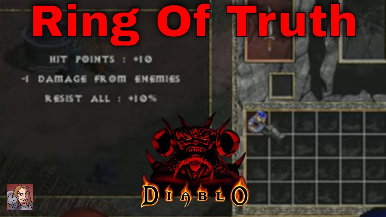 Diablo 1 Unique Items (Ring Of Truth) - YouTube