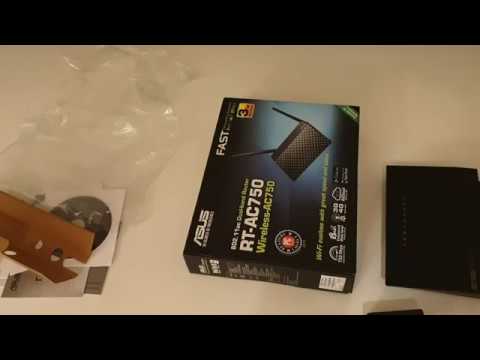 Asus RT-AC750 router unboxing - optaget med Note 9 - YouTube
