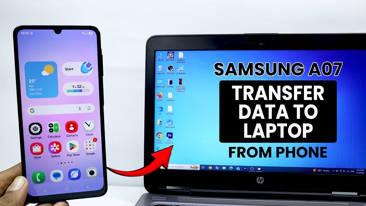 How to Transfer Data From Samsung A07 to Laptop/PC - YouTube