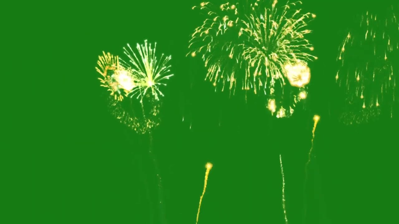 green screen fireworks copyright free - YouTube