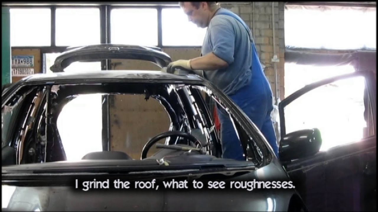 Ремонт кузова Honda Fit. Body repair of Honda Fit. - YouTube