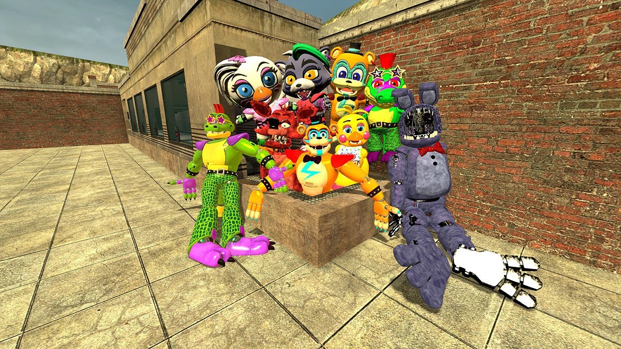 EXPLODE RAINBOW FNAF SECURITY BREACH ANIMATRONICS In Garry's Mod! - YouTube