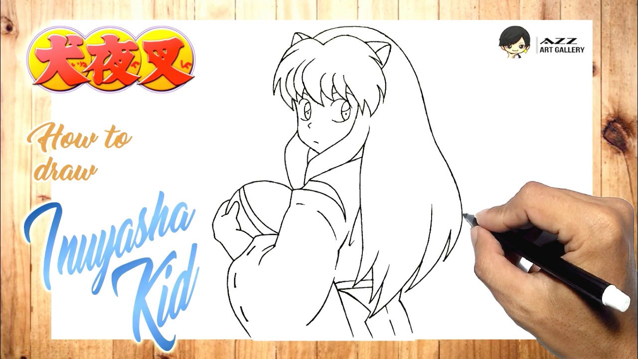 How to draw Inuyasha Kid - YouTube