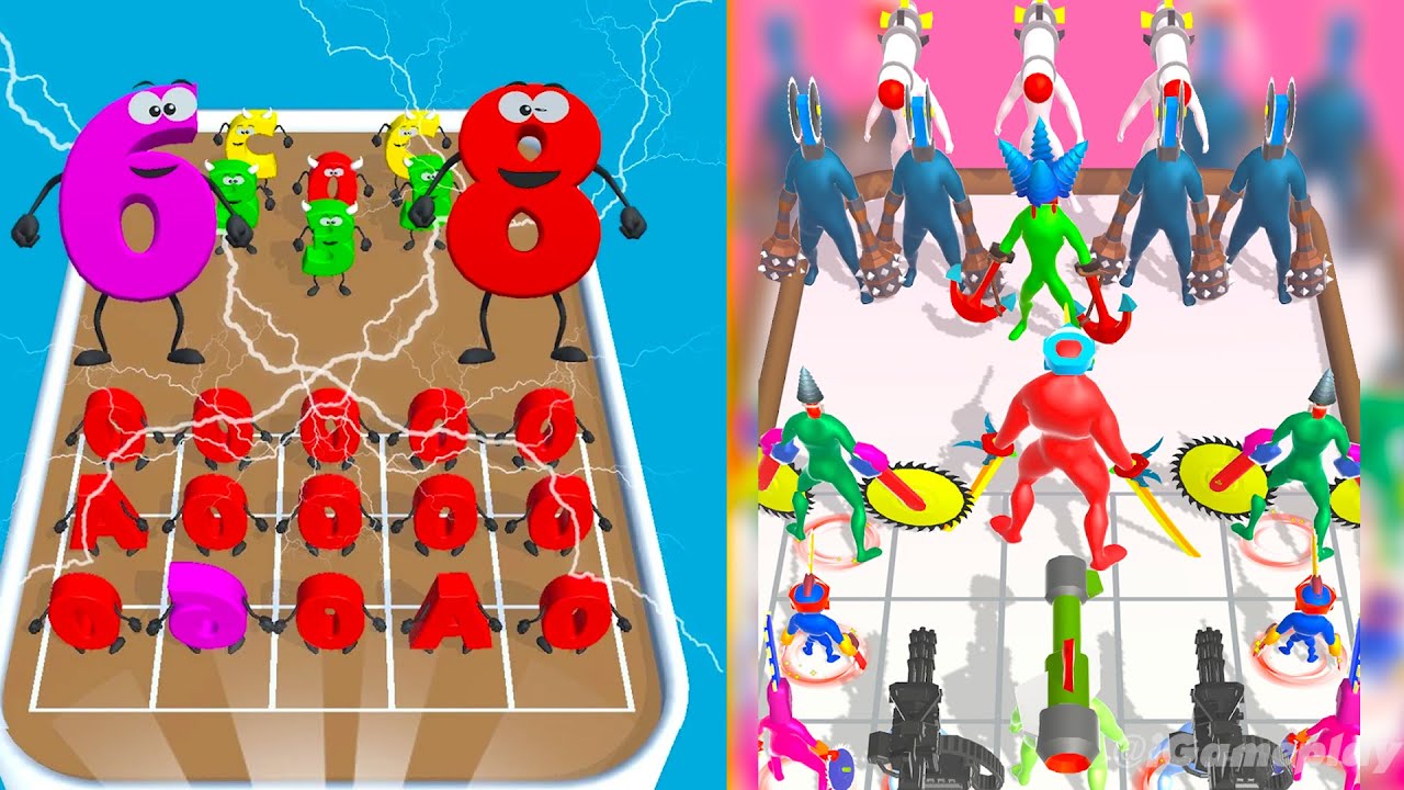 Merge Alphabet Number Run vs Chainsaw Head Run and Merge - Merge ...