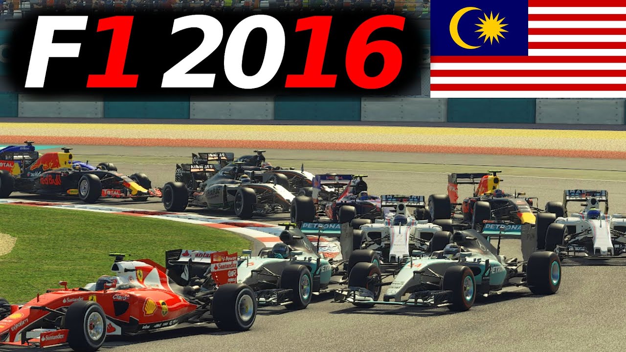 F1 2016 Saison Mod Sebastian Vettel Lets Play #2 – Malaysia GP German ...