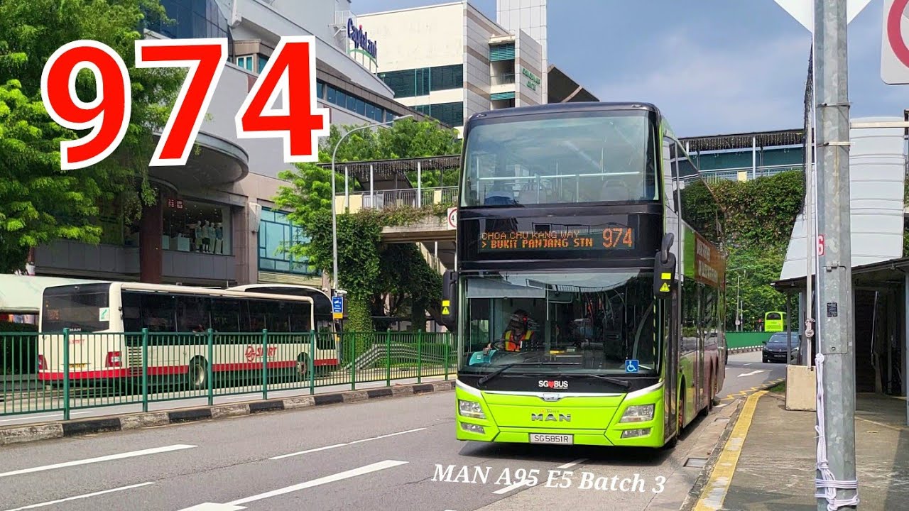 SG5851R - SBS Bus Service 974 [MAN ND323F (Euro V) (Batch 3)] - YouTube
