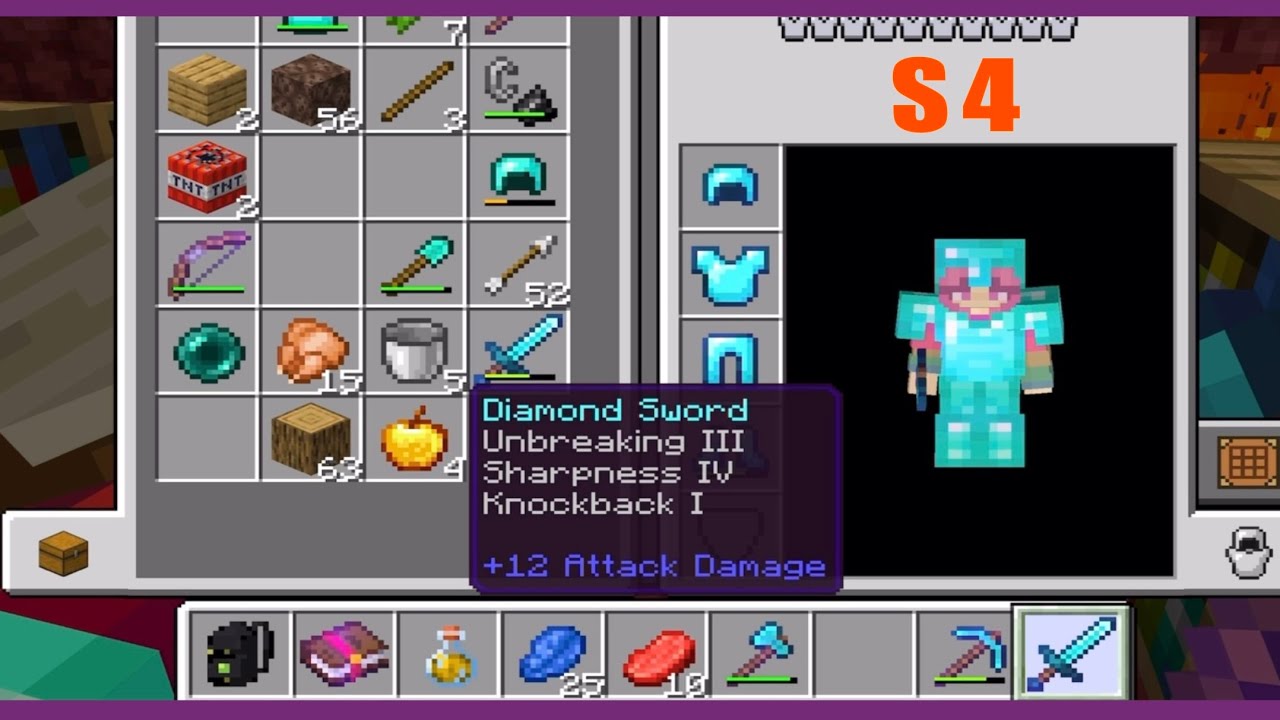 How I get Sharpness 4 enchantments in lifeboat survival mode Minecraft ...