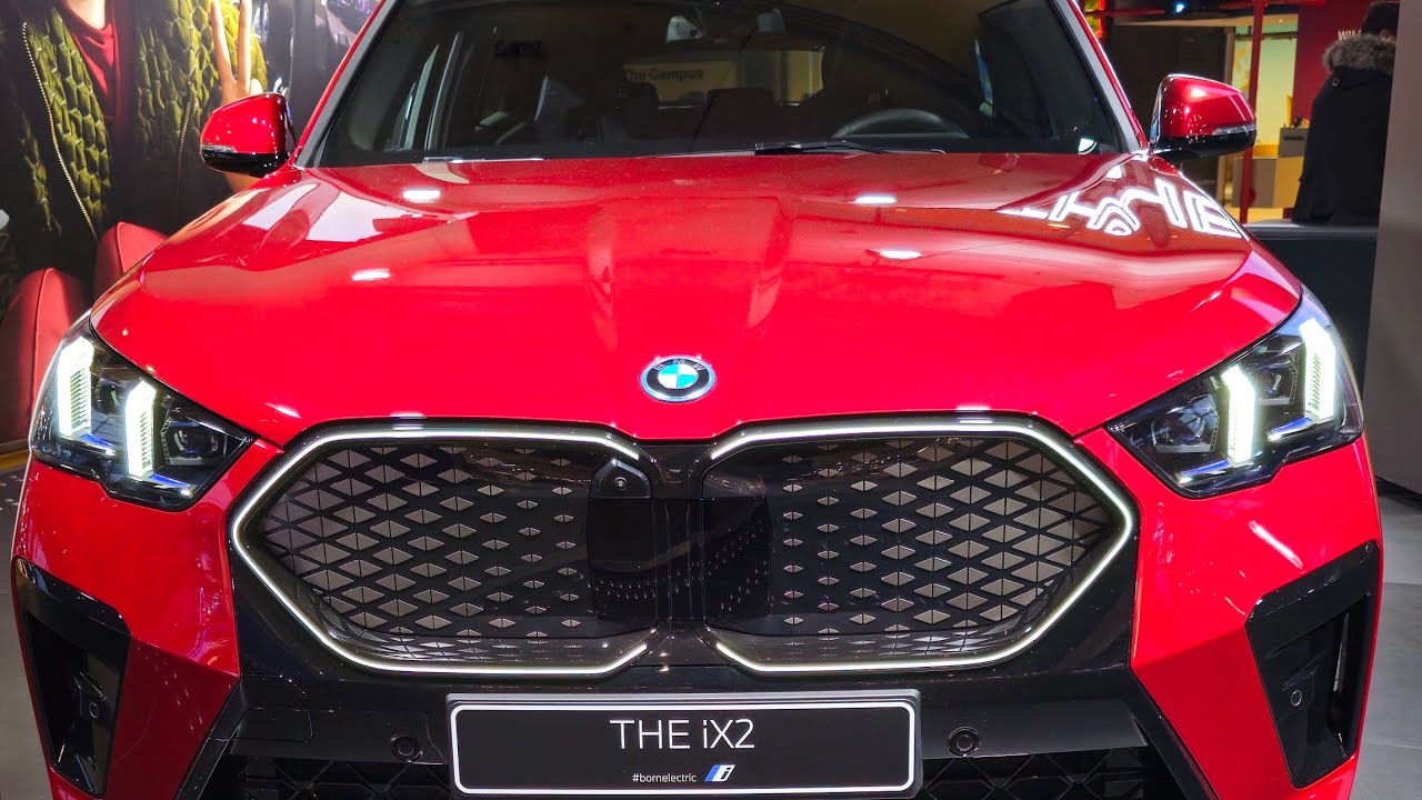 A whole new design! BMW iX2 xDrive30 in Fire Red metallic | Ready to ...