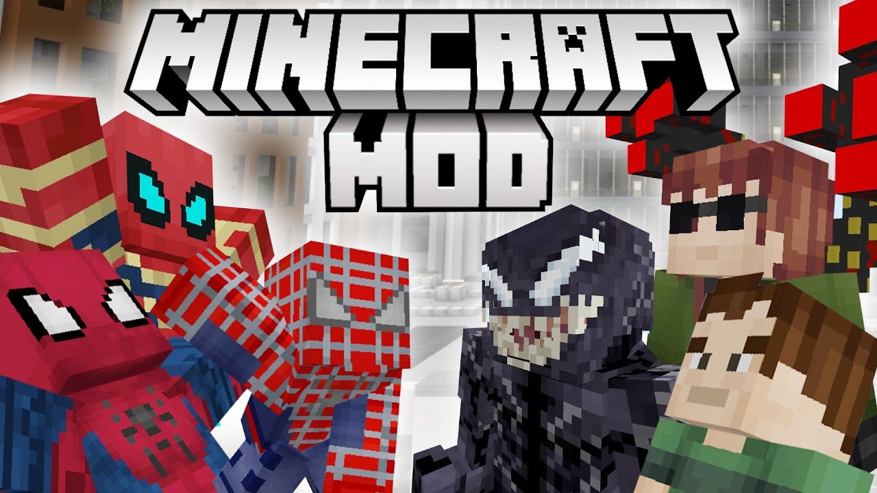 Spider-Man in Minecraft! (map/mod playthrough) Funny Moments - YouTube