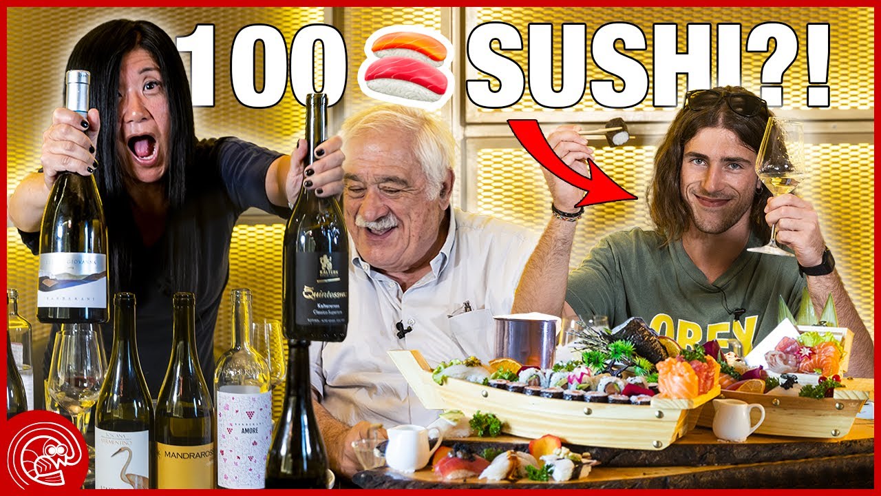 Food and Wine pairings, with GenZ , Sushi and wine, Italian style ...