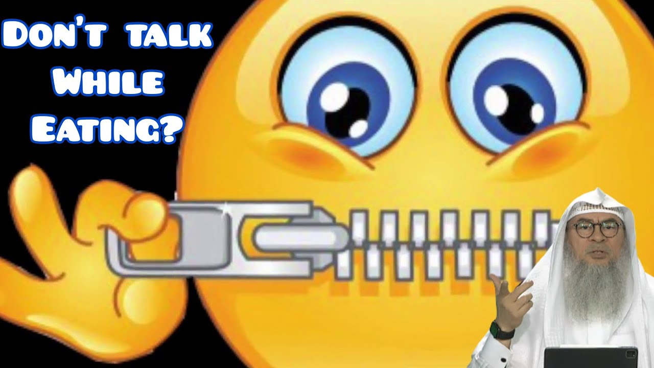 Is it recommended to Not talk while eating? - Assim al hakeem - YouTube
