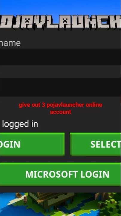 i want to give out this 3 pojavlauncher online account！ - YouTube