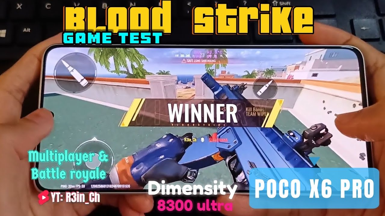 Poco X6 PRO - Blood Strike Game Test (High Settings) - YouTube