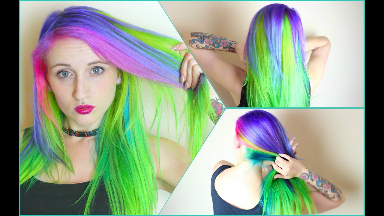 Mystic Alien Hair Dye Tutorial - YouTube