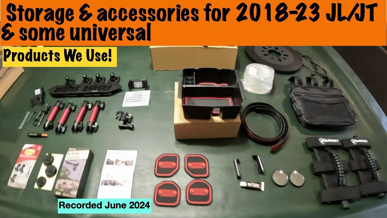 2018-23 JL Wrangler & JT Gladiator storage & accessories - YouTube