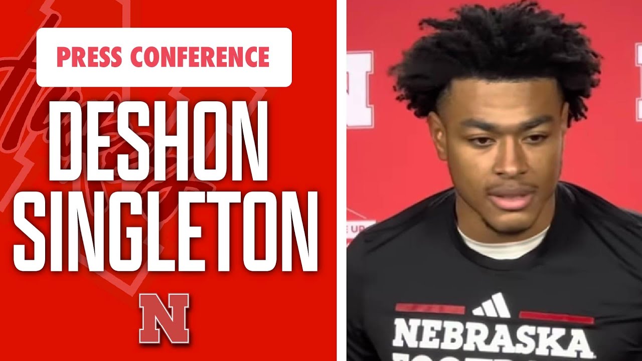 Nebraska Football DB DeShon Singleton meets with the media on Tuesday I ...