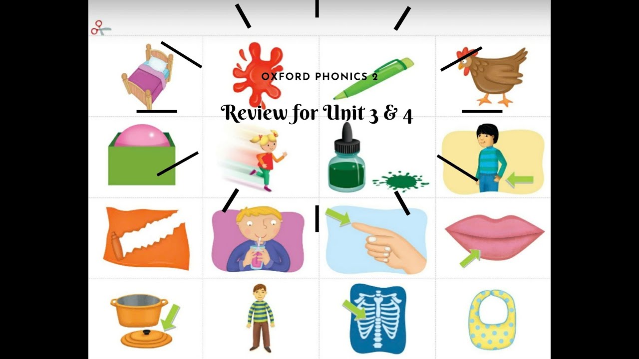 REVIEW FOR UNIT 3&4 (OXFORD PHONICS 2) - YouTube