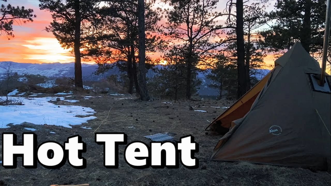 Hot Tent Camping | Twig Stove Cooking | Giveaway - YouTube