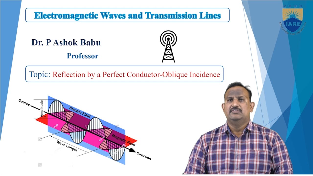 Reflection by a Perfect Conductor Oblique Incidence by Dr. P Ashok Babu ...