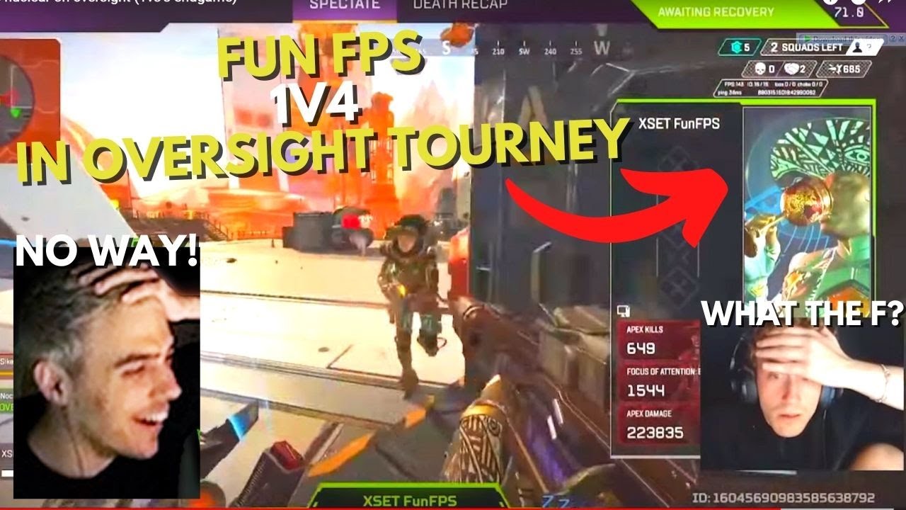 funfps apex impresses everyone with 1v4 endgame in oversight tourney ...