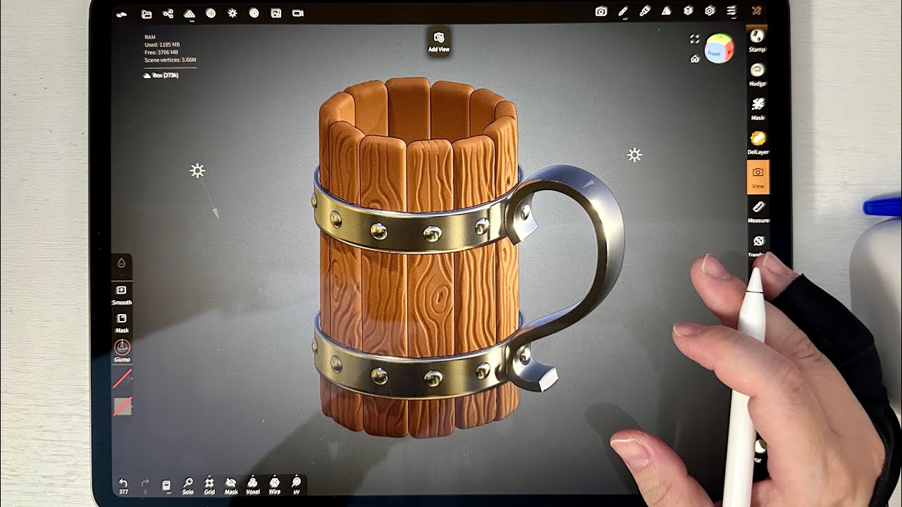 Medieval Beer Mug in Nomad Sculpt Real Time - YouTube