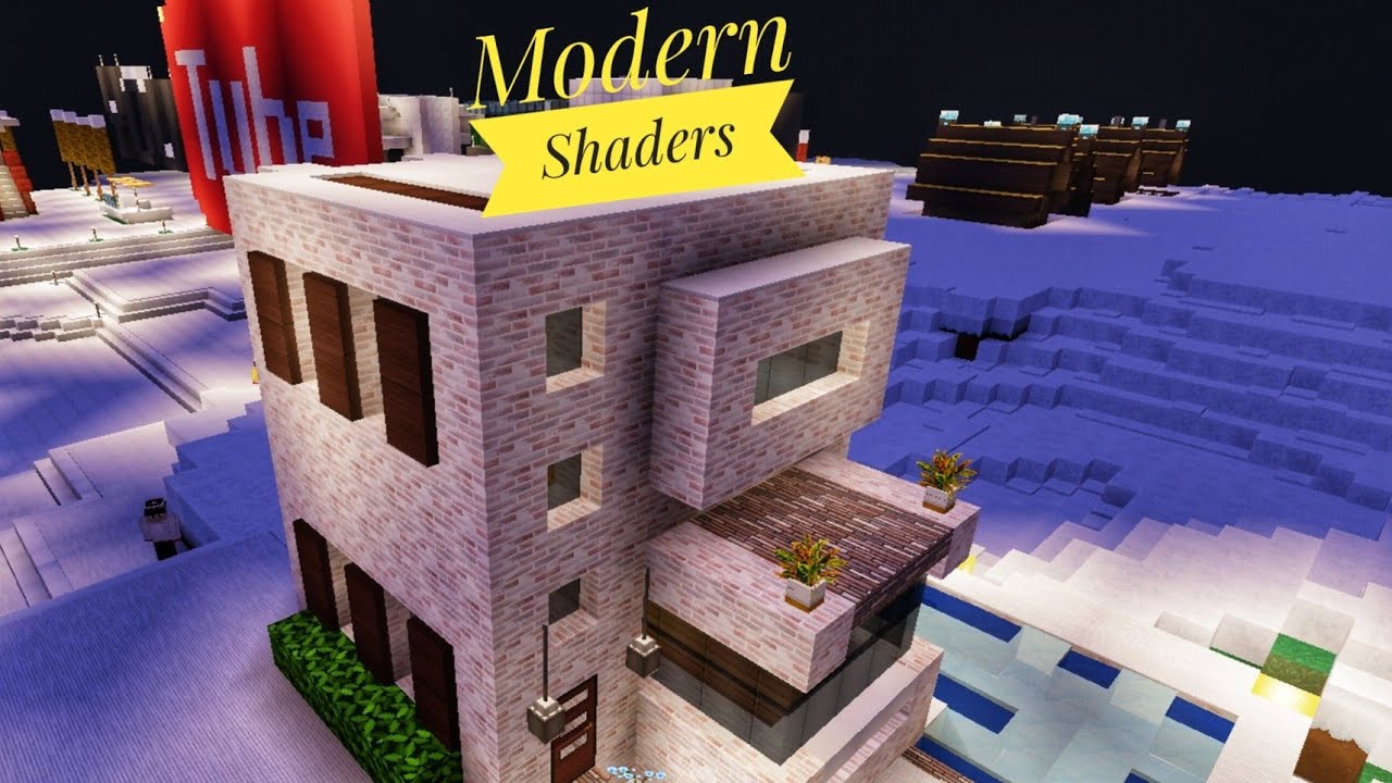 Minecraft Best Modern Shaders | Minecraft Tutorial | Small Modern House ...