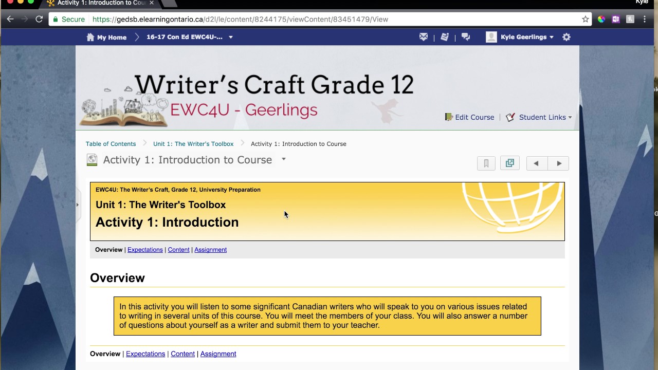 Writer's Craft Course Tour - YouTube