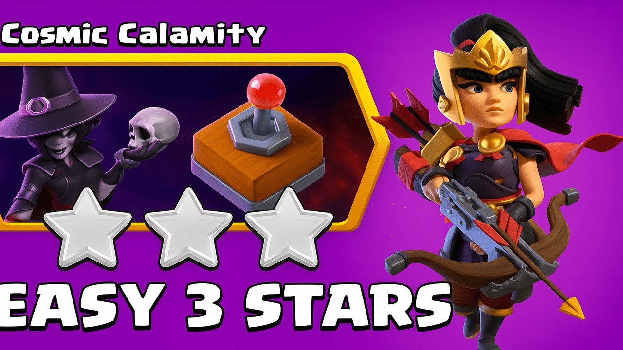 COSMIC CALAMITY SMASH! ⚡ EASY 3 STARS with QUEEN POWER | Clash of Clans ...