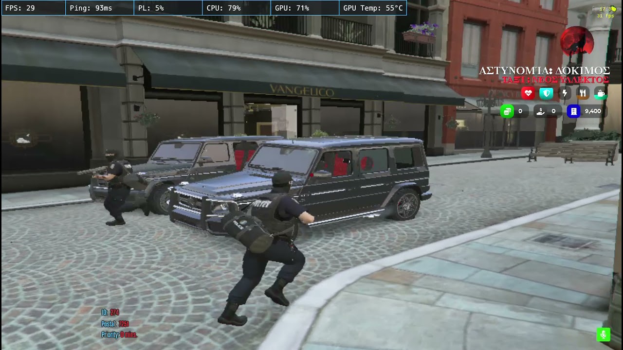 FiveM GR CY Wolf City RolePlay Easy Economy High Fps 60+ Free vMenu ...