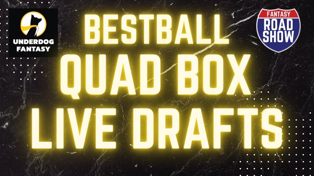 Underdog Best Ball QUAD BOX - The Puppy 2 LIVE Draft - YouTube