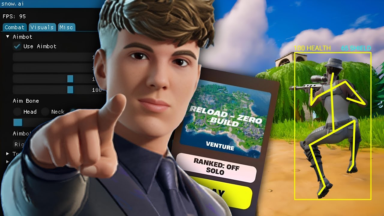 Dominating Zero Build Reload with Clix Skin with Cheats! 🔥🎯 - YouTube