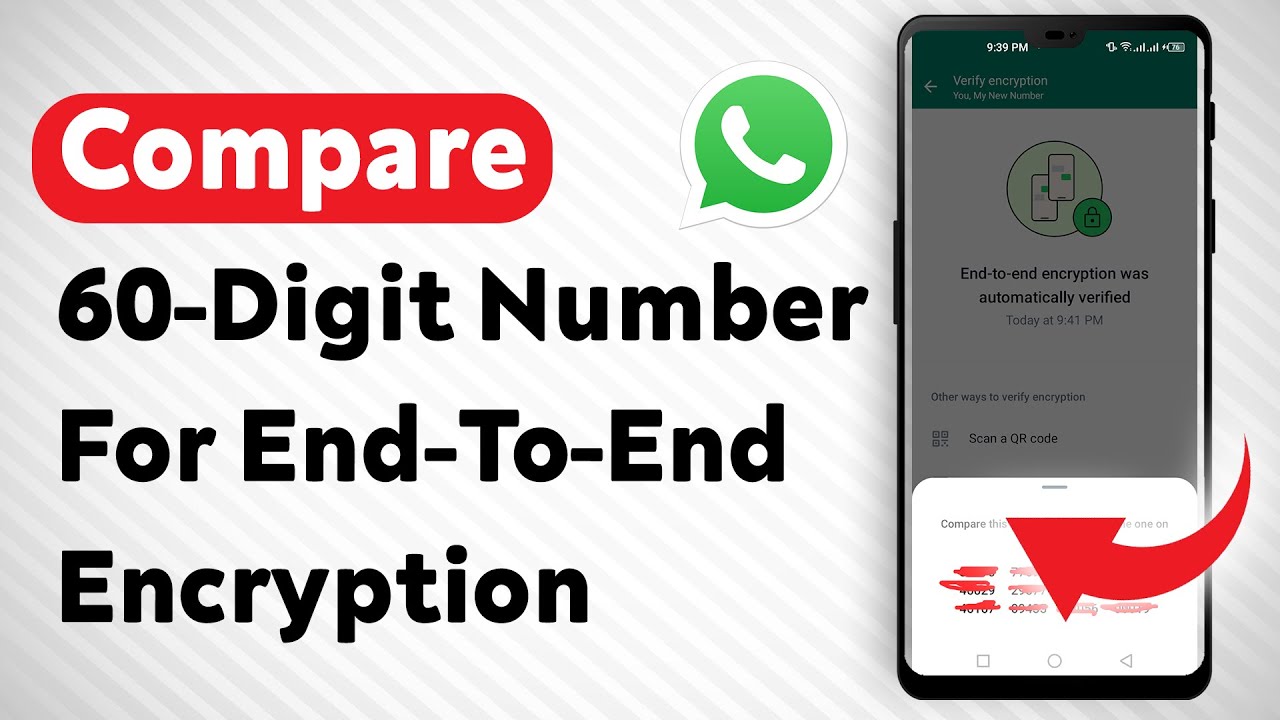 How To Compare A 60 Digit Number For The End To End Encryption On ...