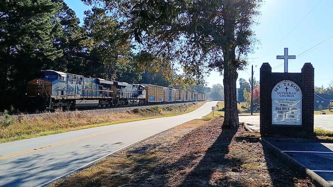 CSXT 5338 Leads CSX Train M280 At Slighs On The CN&L Subdivision - YouTube