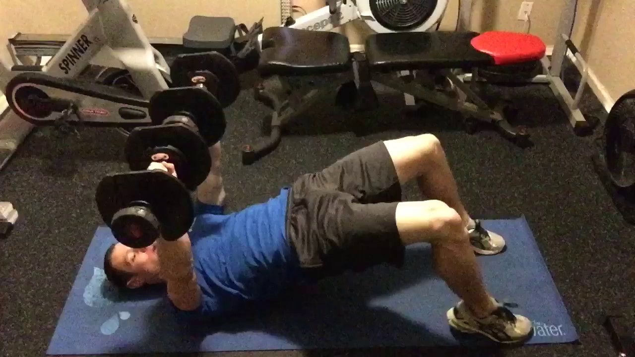 Bridge Dumbbell Chest Press Demo - YouTube