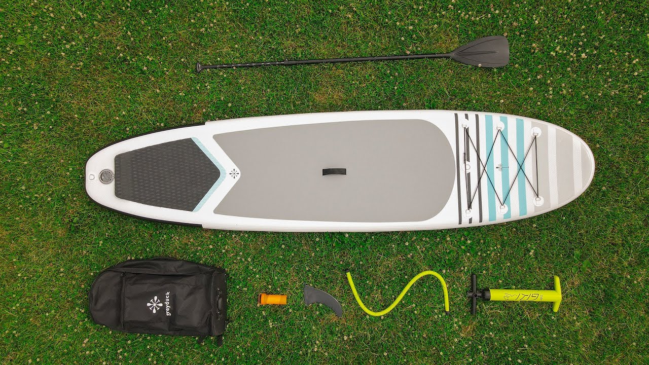 How to Pump Up your Grey Duck Inflatable Paddle Board - YouTube
