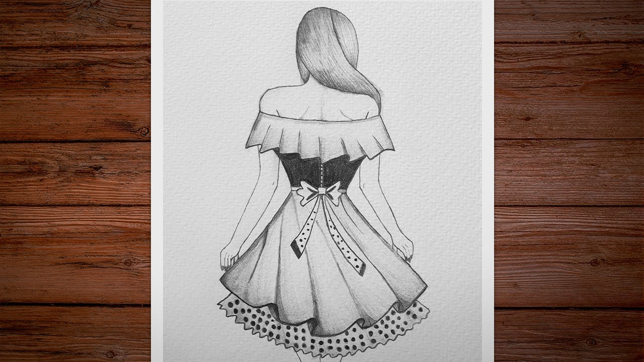How To Draw A Girl backside | Step-By-Step Guide | Very Easy | Drawing ...