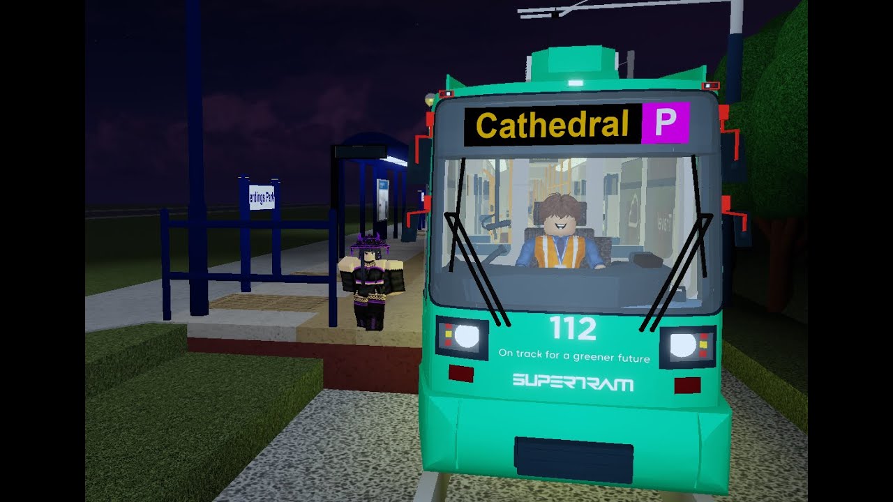 Sheffield Supertram Roblox Purple Route Service to Herdings Park - YouTube
