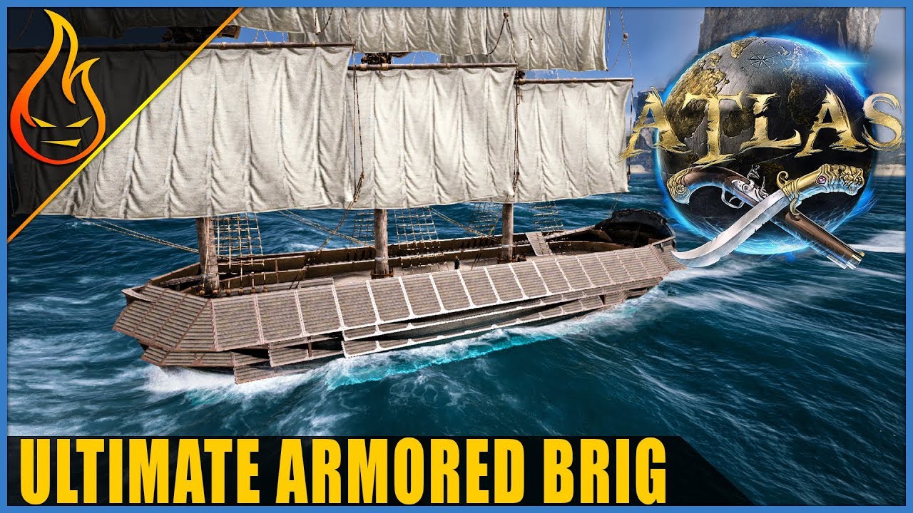 Atlas MMO Armored Brigantine | Brig Build - YouTube